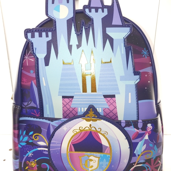 Loungefly | Bags | Loungefly Disney Cinderella Castle Series Backpack ...